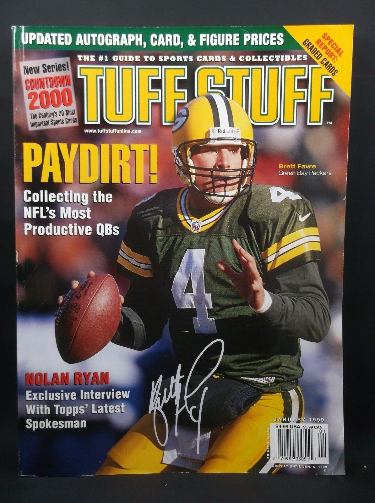Tuff Stuff Magazine January 1999 BRETT FAVRE | eBay