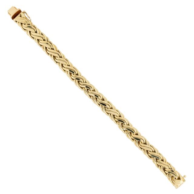 Tiffany & Co. Chain Russian Braid Bracelet 18k Yellow Gold for sale ...