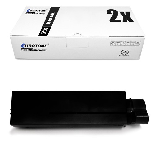2x Toner für OKI MB 461 471 491 w Plus LP, 44574702 BLACK 4059844114899 ...