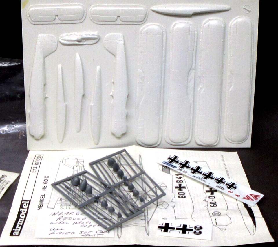 Airmodel #225 HEINKEL HE 60 C vacuform 1:72 model kit vacform ak | eBay