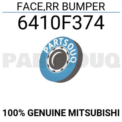 6410F374 Genuine Mitsubishi FACE,RR BUMPER | eBay