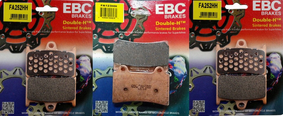 EBC HH Front & Rear Brake Pads Set for Yamaha XV1700 Road Star _FA252HH ...
