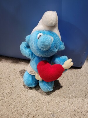 Vintage PEYO 1980 Wallace Berrie Cupid Smurf Plush 10" | eBay