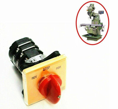 1x Milling Machine Forward Reverse 3 Phase Motor Mill Part Switch For ...