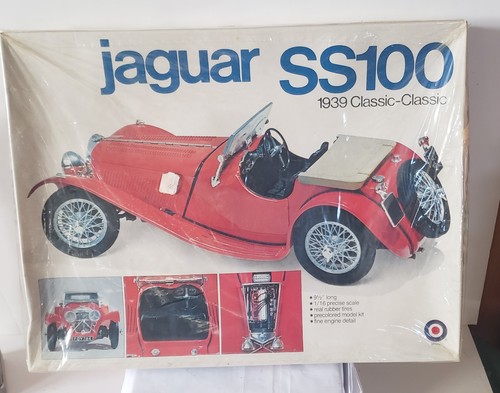 Entex 1/16 1939 Jaguar SS100 Roadster Sealed Model Car Kit 8500 ...