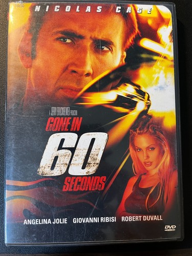 Gone in 60 Seconds (DVD, 2000) Nicolas Cage Angelina Jolie 717951008572 ...
