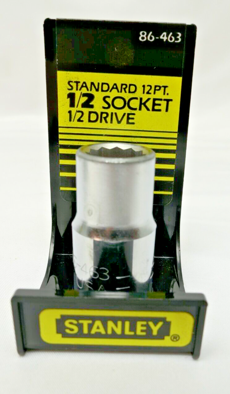 VTG 1981 Stanley Workmaster Standard 12PT. 1/2" Socket 1/2 Drive #86 ...