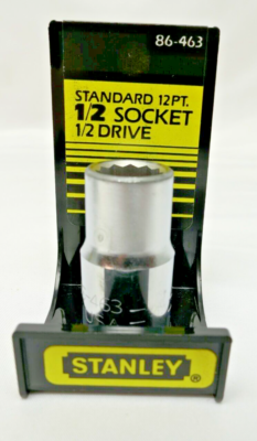 VTG 1981 Stanley Workmaster Standard 12PT. 1/2" Socket 1/2 Drive #86 ...