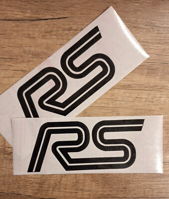 Ford Focus RS Logo Auto Aufkleber 2 Stück Schwarz Neu 55mm X 130 mm ...
