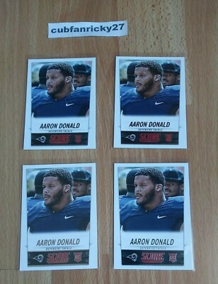 2014 Aaron Donald Panini Score Rookie Card RC #332 - Lot of 4 NM+ LA ...