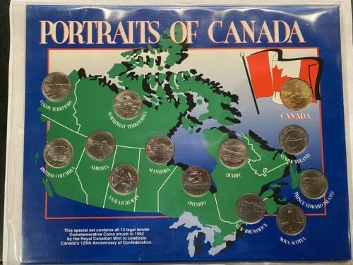1992 PORTRAITS OF CANADA 125th Anniversary Of Confederation 13 Coin Set ...