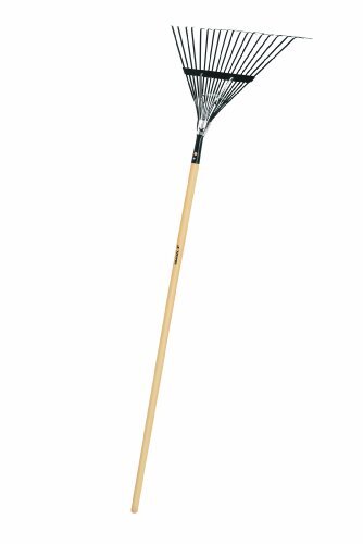 30450 Tru Built 48inch Steel Leaf Rake 19inch Head Wood Handle | eBay