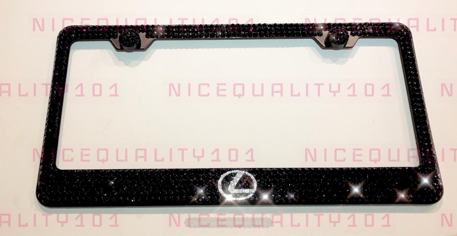 Lexus Logo Bling License Plate Frame Holder Made w/ Swarovski Crystals ...