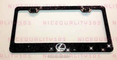 Lexus Logo Bling License Plate Frame Holder Made w/ Swarovski Crystals ...