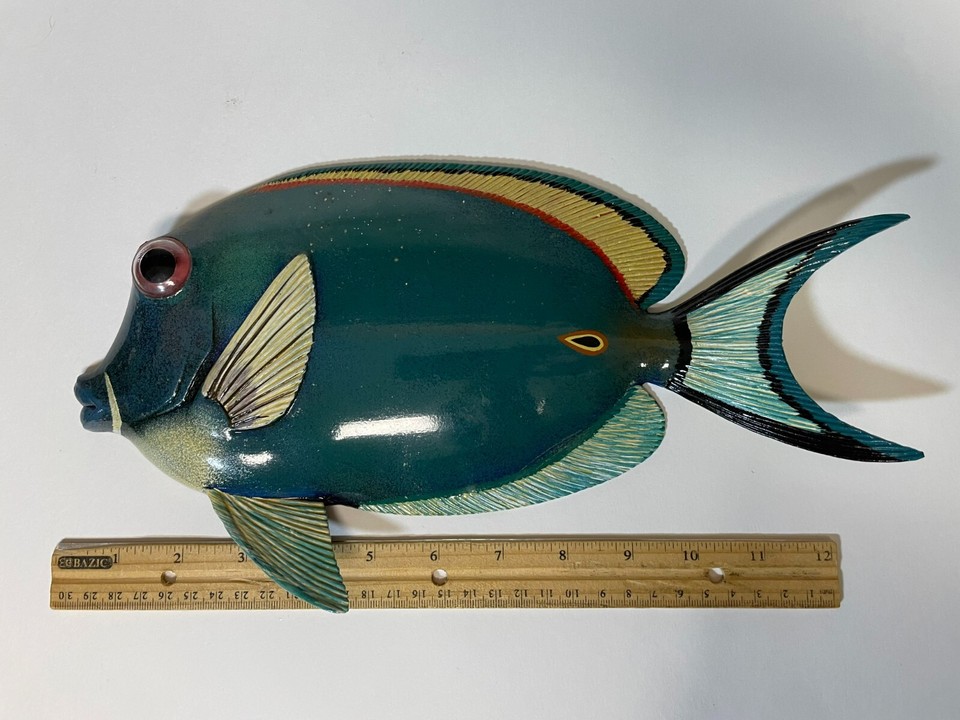 Tropical Fish Wall Plaque Tang, Clownfish, Damselfish, Butterflyfish ...