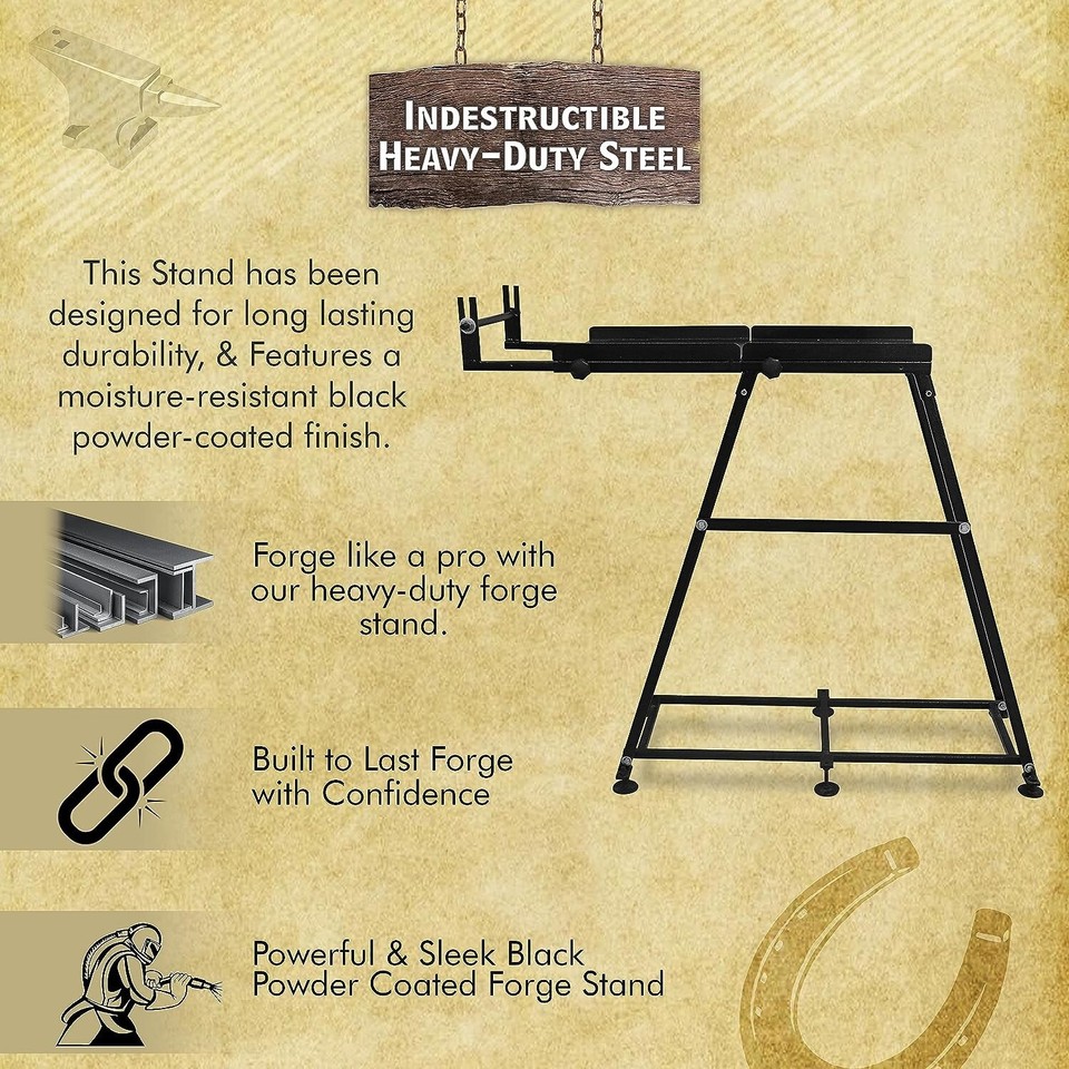 Blacksmith Forge Stand Compatible with Single & Double Burner forge | eBay