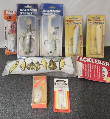 8 Assort. Lures Reaction, Strike Bomber, Tournament Choice, Krocodile ...