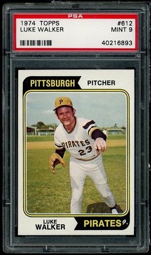 Luke Walker Card 1974 Topps #612 PSA 9 | eBay