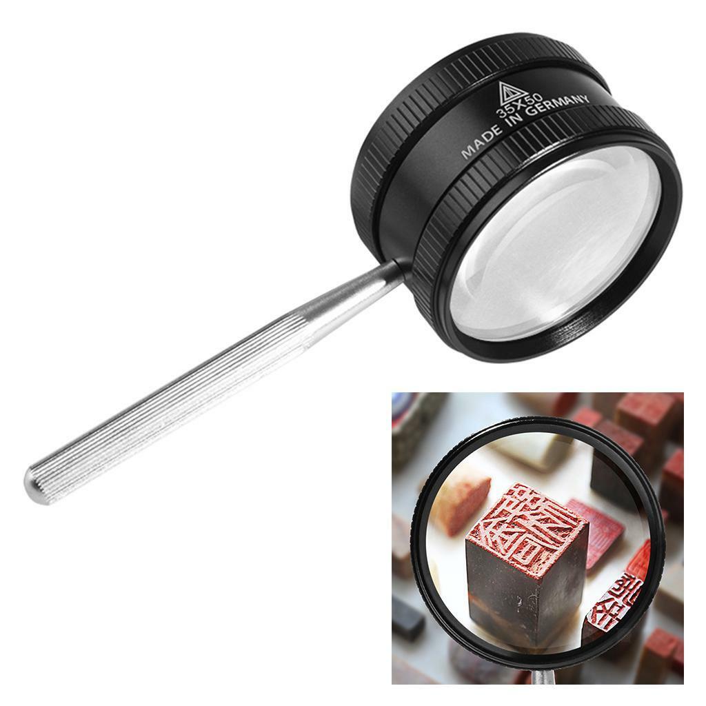 35X High Power Magnifying Glass Handheld Magnifier for Reading, DIY ...