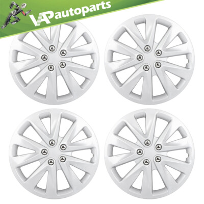 Set of 4 15" Wheel Covers | 15 Inch | Silver | Plastic | Universal ...