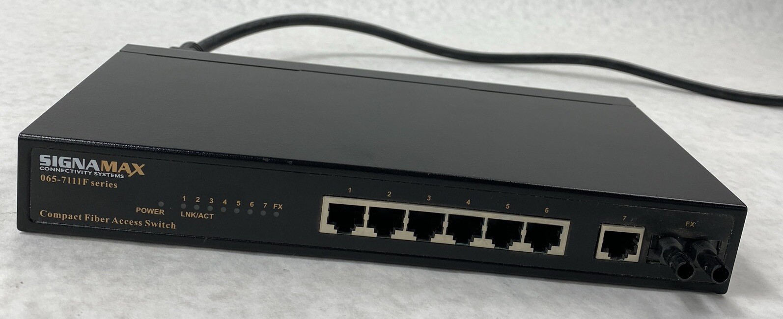 Signamax 065-7111F 6-Port 100Base Compact Fiber Access Switch Grade C ...