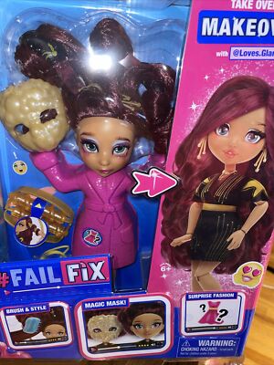 Fail Fix Dolls Loves Glam Total Makeover Doll 8.5' Fashion Doll *NEW ...