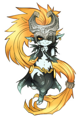 Midna Imp LoZ: Twilight Princess Weatherproof Anime Sticker 6" Car ...