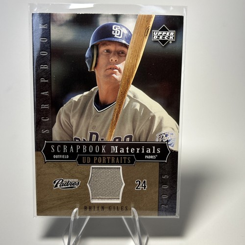 2005 Upper Deck Portraits - Scrapbook Brian Giles #SM-BG Materials (MEM ...