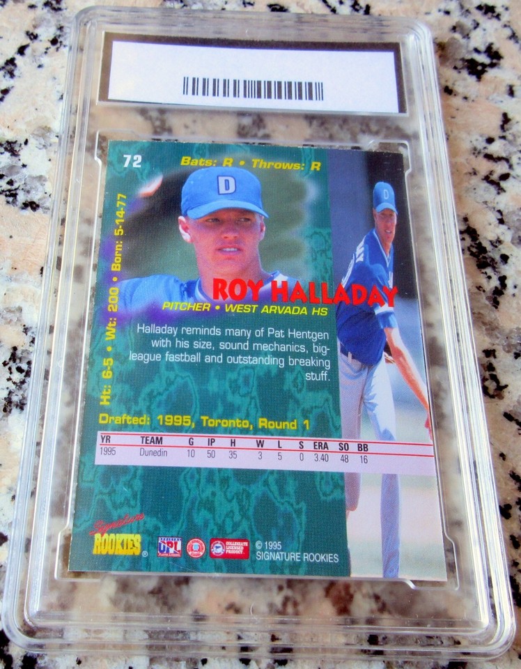 ROY HALLADAY 1995 Signature Rookie Card RC /5000 GEM MINT 10 HOF ...