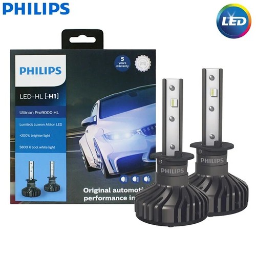 Philips H1 LED Car Headlight Kit Ultinon Pro9000 5800K Cool White +250% ...
