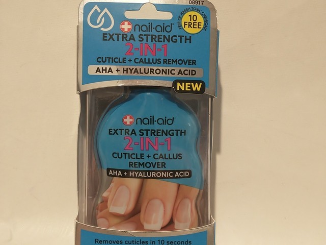 Nail-Aid Extra Strength 2-in-1 Cuticle Callus Remover AHA Hyaluronic ...