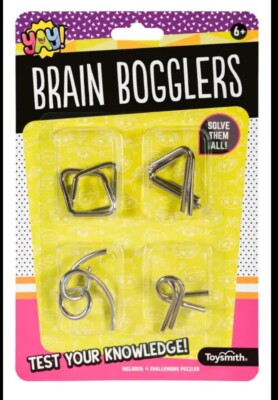 Brain Bogglers 6pc Metal Brain Puzzles + AFTER CHRISTMAS SALE | eBay