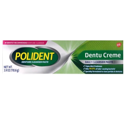 4 Pack Polident Dentu Creme Denture Toothpaste 3.9 Oz Each | eBay