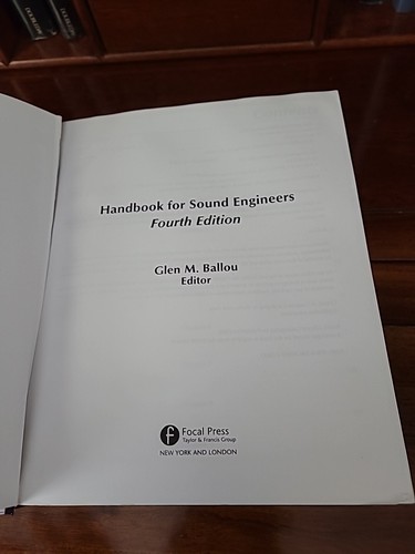 Audio Engineering Society Presents Ser.: Handbook for Sound Engineers ...