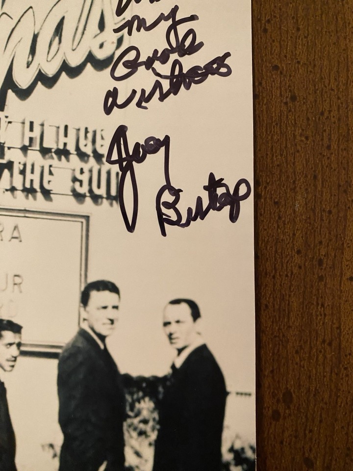 Joey Bishop Signed Autographed Rat Pack Photo With JSA COA Double ...