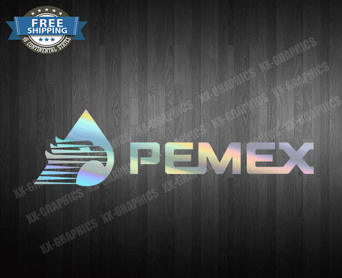 Pemex Logo Vinyl Decal Sticker Oil Slick Rainbow Holographic | eBay