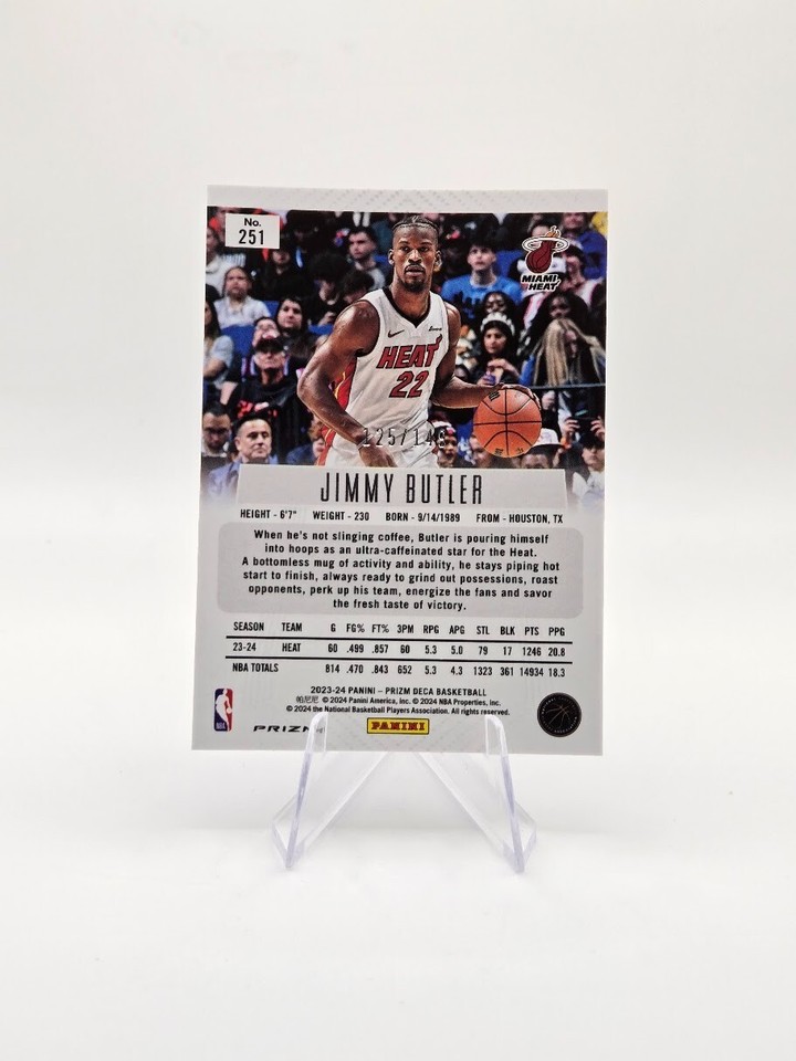 Jimmy Butler 2023-24 Panini Prizm Deca Blue SP /149 #251 Heat | eBay