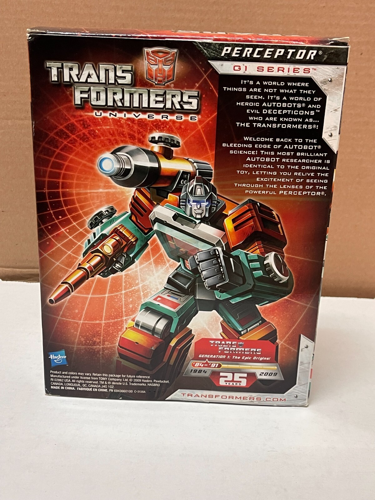 Hasbro Transformers Perceptor G1 25th Anniversary Exclusive Version ...