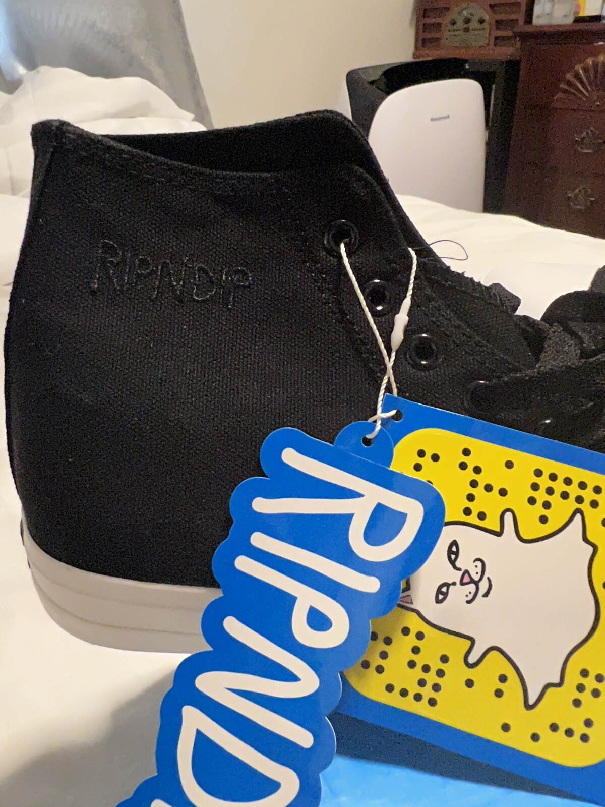 CHAUSSURES DE SKATE RIPNDIP NERM HIGH LORD NERMAL CAT NOIR RIP N DIP ...