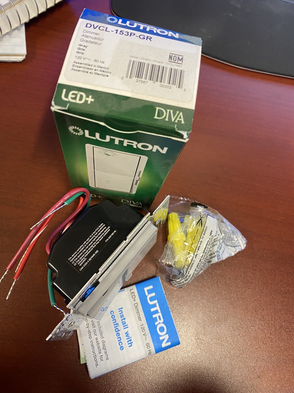 Lutron DVCL-153PR-GR Dimmer Wall Switch - Gray 784276801928| eBay