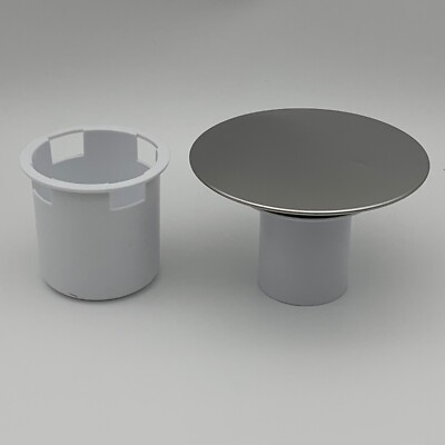 Chrome Cap/Tube/Sediment Cup &Cover For 50mm or 90mm Shower Tray Waste ...