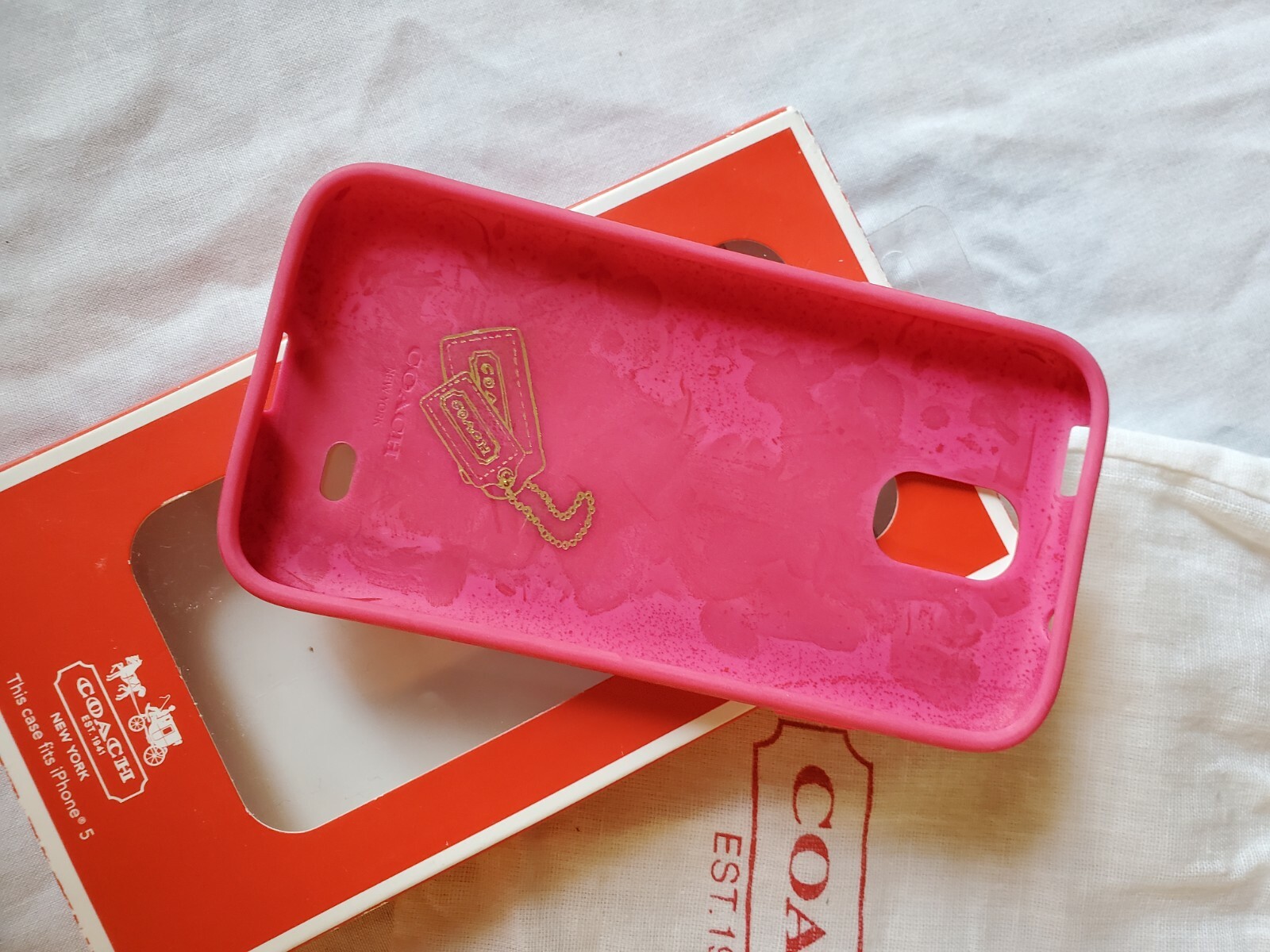 Coach phone case Pink Check For Samsung Gal S4 | eBay