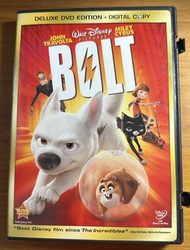 Bolt_DVD, 2009, 2-Disc Set_Walt Disney_Miley Cyrus_John Travolta_Like ...