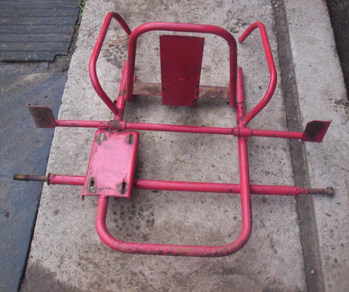 VINTAGE MANCO GO KART REAR FRAME SECTION === MOTOR MOUNT, AXLE, SEAT | eBay