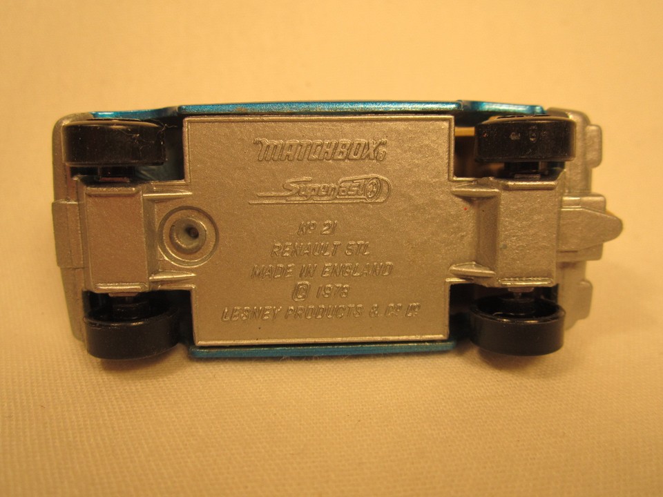 MATCHBOX Superfast 21 RENAULT 1978 Blue 1:64 [Z284d] | eBay