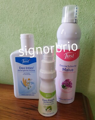 deo intim just detergente intimo doccia malva schiuma deo fresh spray ...