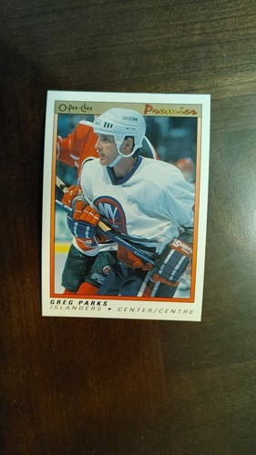 1990-91 O-Pee-Chee Premier Rookie Greg Parks | eBay