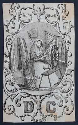 Old label SUP WIRE QUALITY D C thread label 24 | eBay