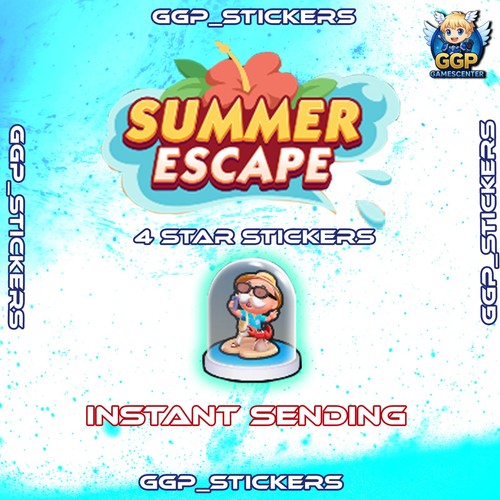 Mono_Poly_Go! 4 ⭐️Star Stickers Cards Album⭐️ |🎮 Instant Delivery 🎲 | eBay