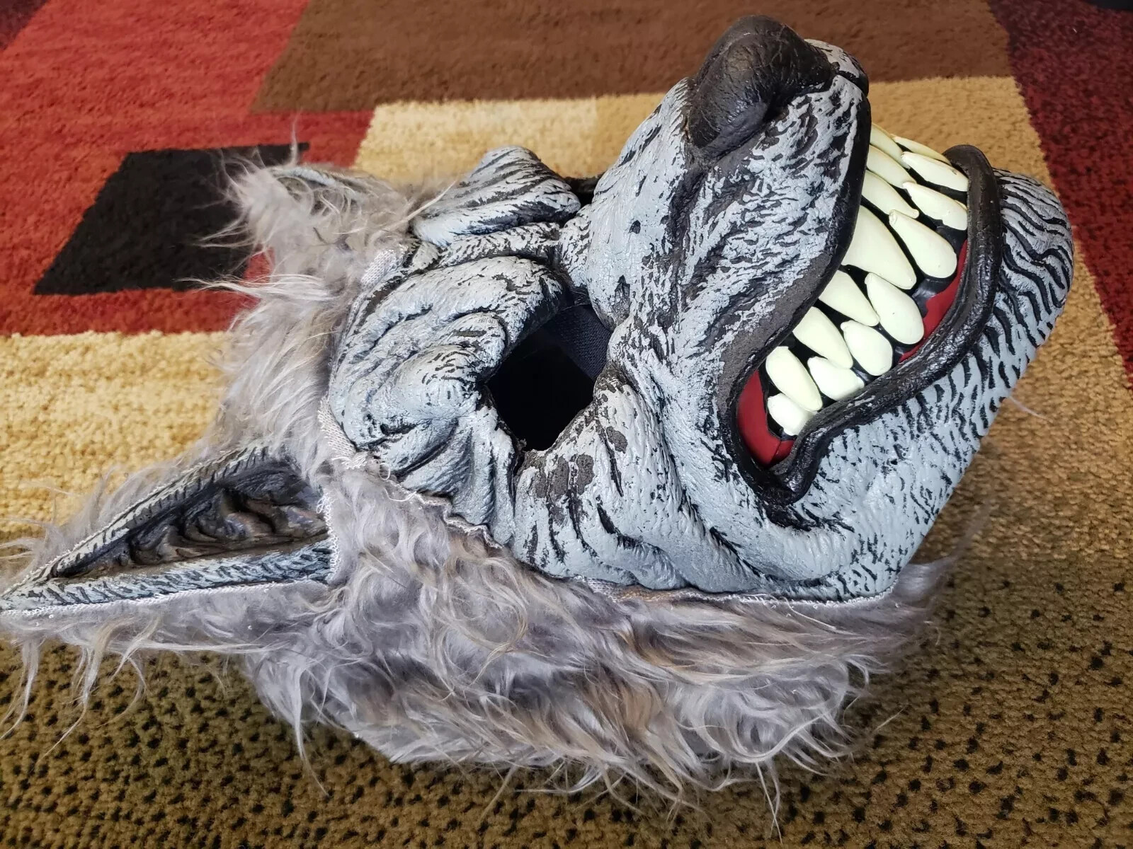Spirit Halloween Big Bad Wolf Mask w/ Movable Mouth Werewolf Adult | eBay